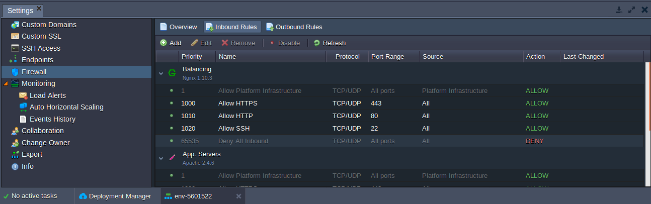Container Firewall Bitss Cloud Billing And Support Central 8850